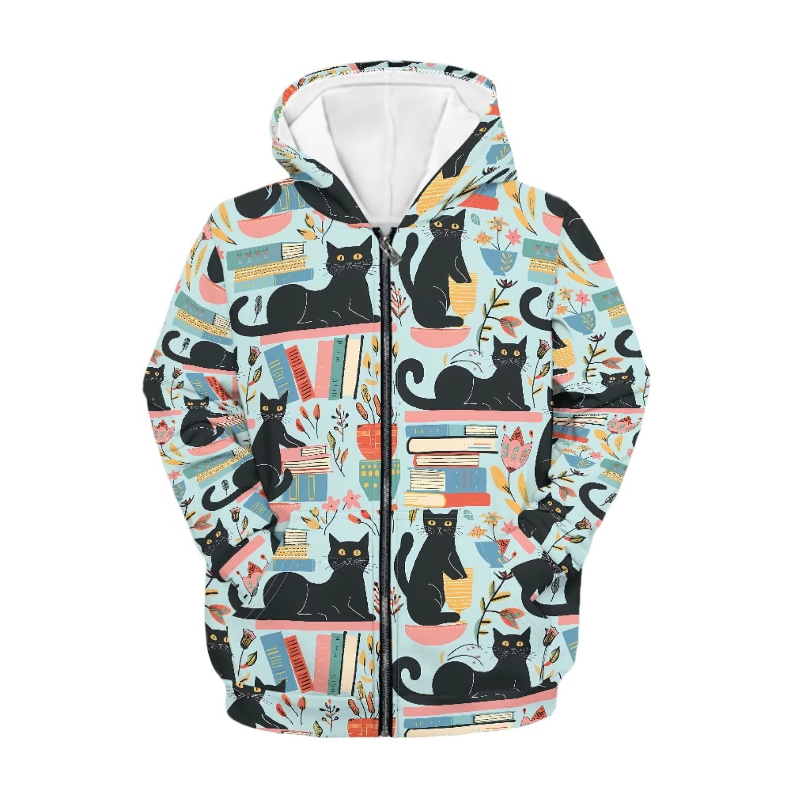 chaqlin Cat Hoodies for Girls 8-10 Trendy Y2K Zipper Hoodie Sweatshirt ...