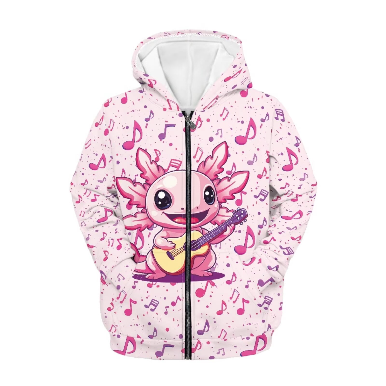 chaqlin Cute Axolotl Hoodies for Teen Girls Fall Full-Zip Hooded ...