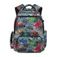 chaqlin Dinosaur Kids Backpack for Toddler Girls Truck Preschool ...