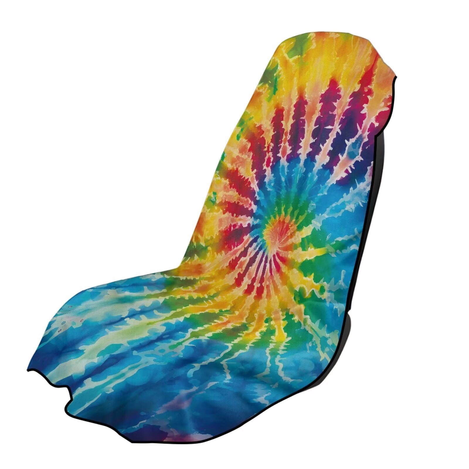 chaqlin Fashionable Tie-Dye Sweat Towel Seat Cover, Non-Slip Car Seats ...