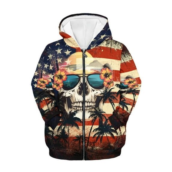 chaqlin Girls' Fashion Hoodies & Sweatshirts Art Dog Zip up Hoodie Kids ...