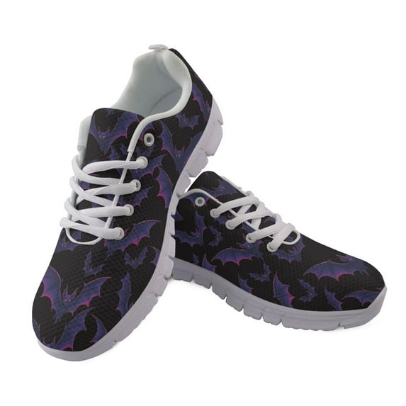 chaqlin Halloween Bats Shoes for Women Men Size 12 Comfortable Lace-Up ...