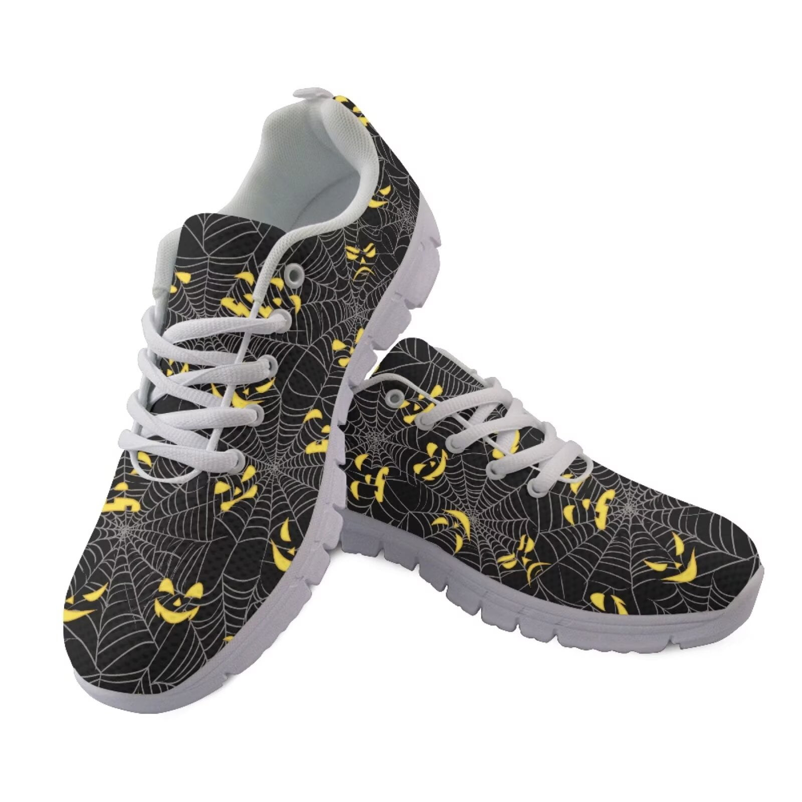 chaqlin Halloween Grimace Spider Web Sneakers for Women Men Size 12 ...