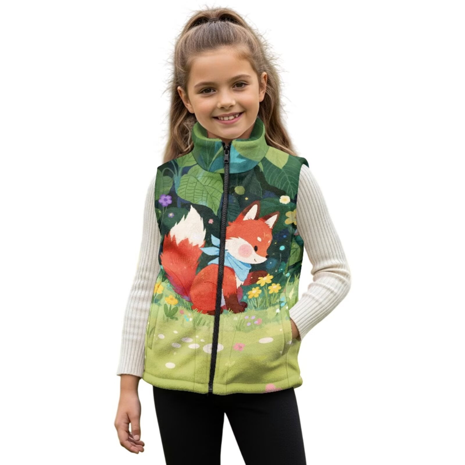 chaqlin Horse Vest Jacket for Girls Boys Winter Warm Sleeveless ...