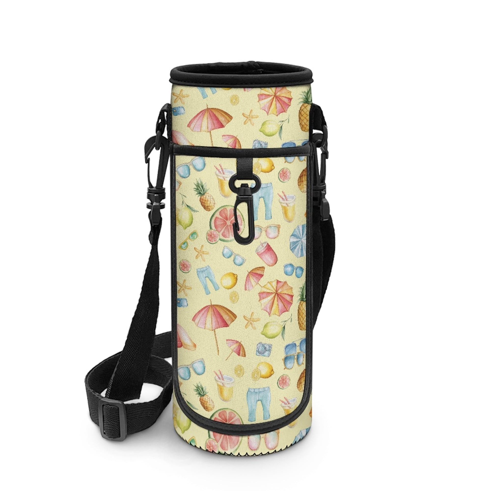 chaqlin Lemon Water Bottle Sling Bag with Shoulder Strap,Water Bottle ...