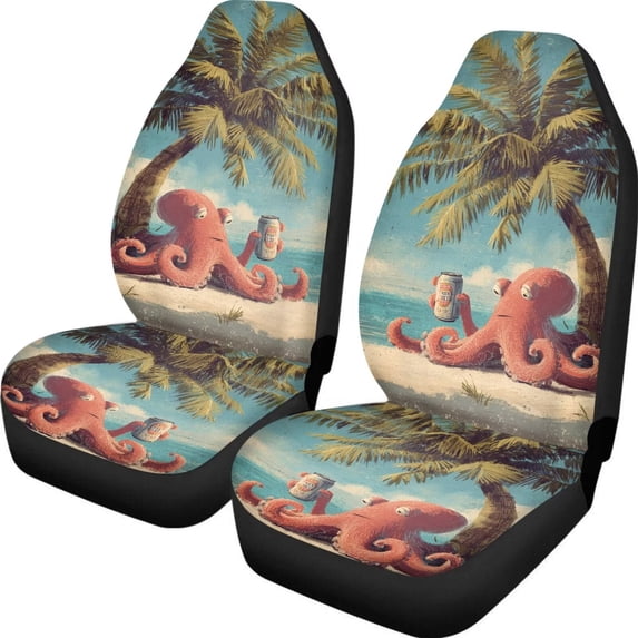 chaqlin Octopus Car Seat Cover 2 Pcs Auto Interior Cover Washable Cars ...