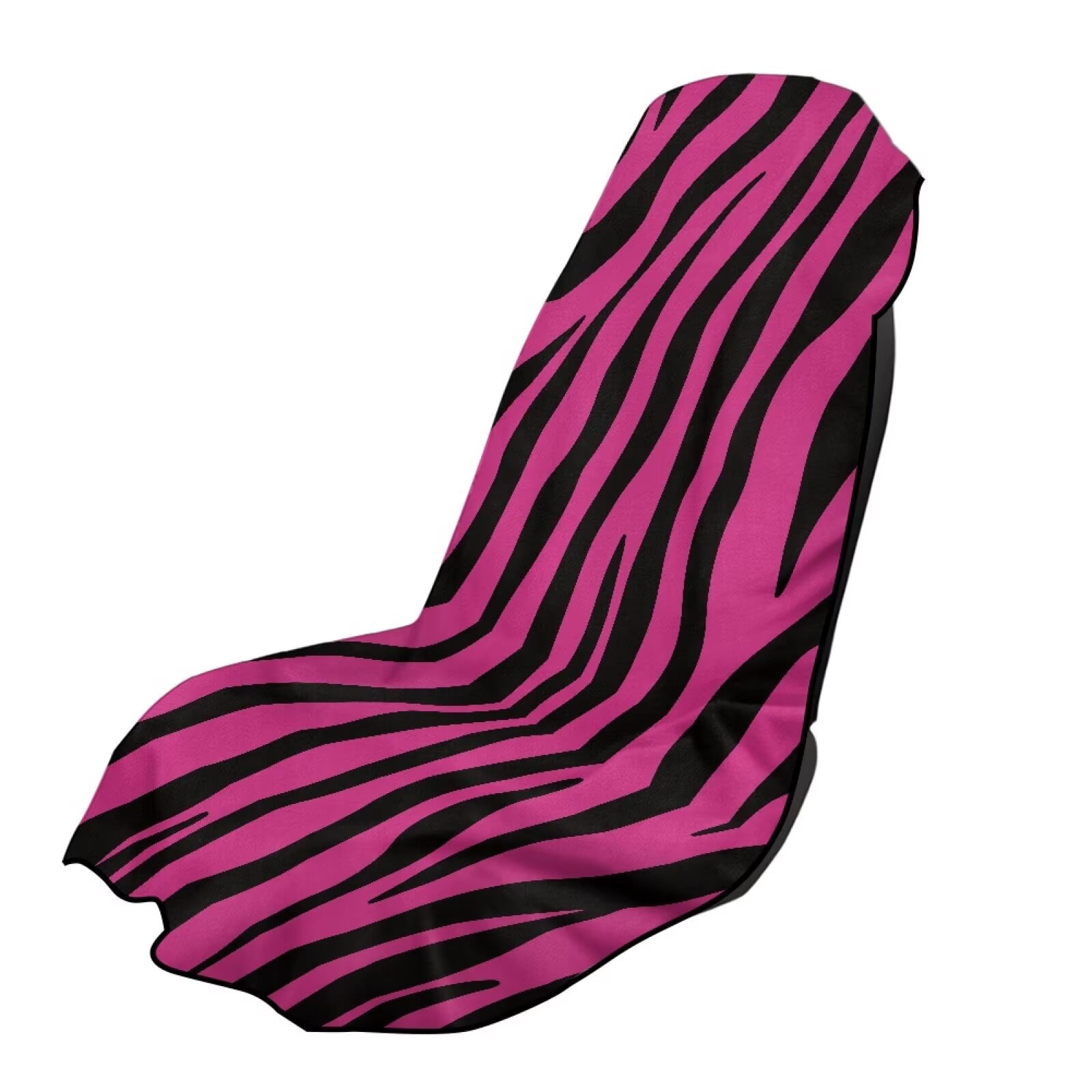 chaqlin Pink Zebra Stripes Sweat Towel Seat Cover, Non-Slip Car Seats ...