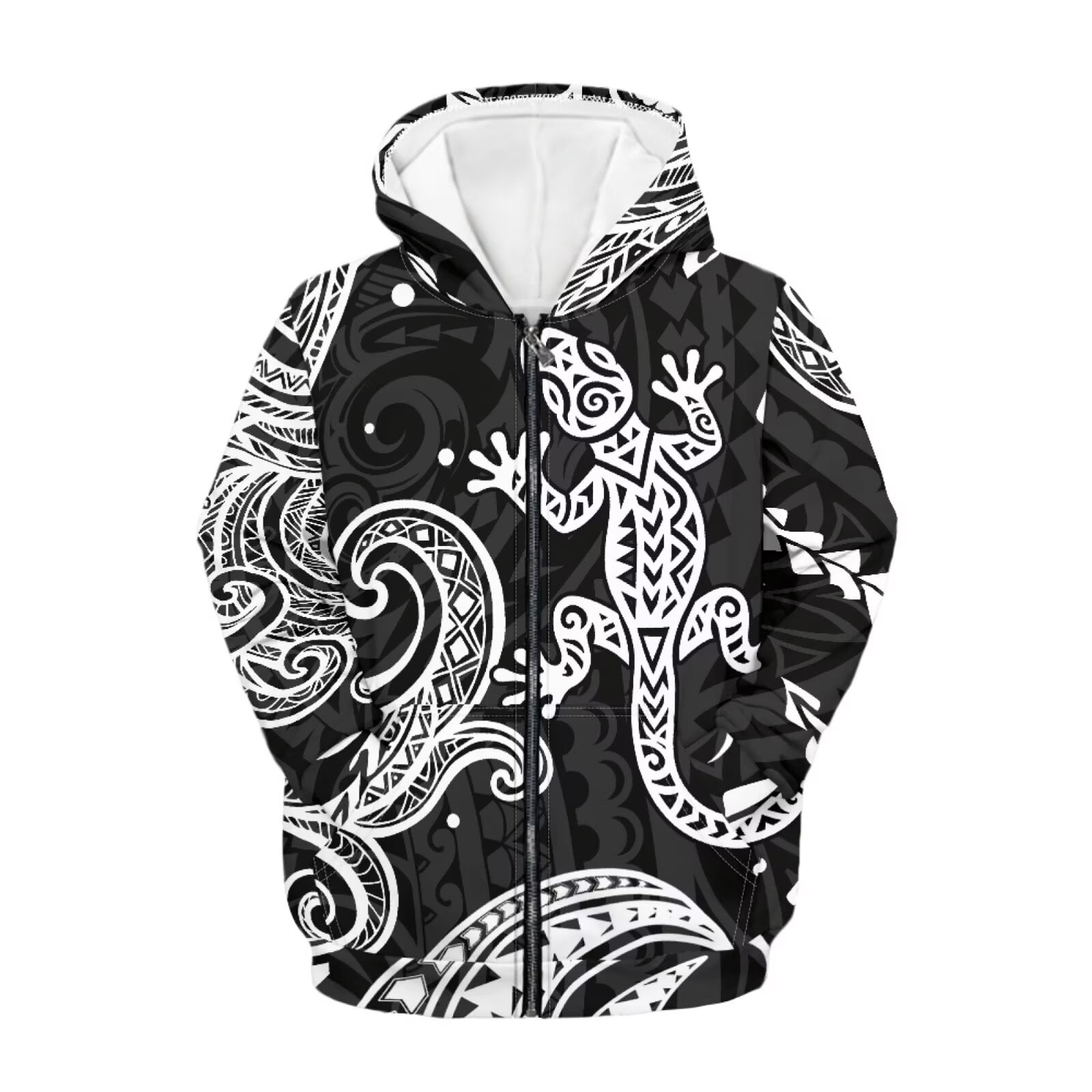 chaqlin Polynesia Gecko Hoodies for Boys 8-10 Zip Up Hoodie Sweatshirt ...