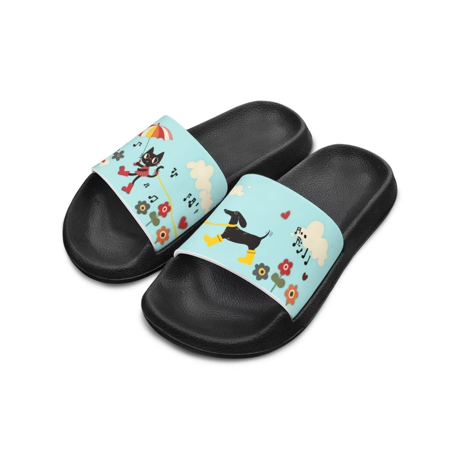 chaqlin Quick-Drying Dog&Cat Slide Sandals Low Heel Beach Sandals for ...