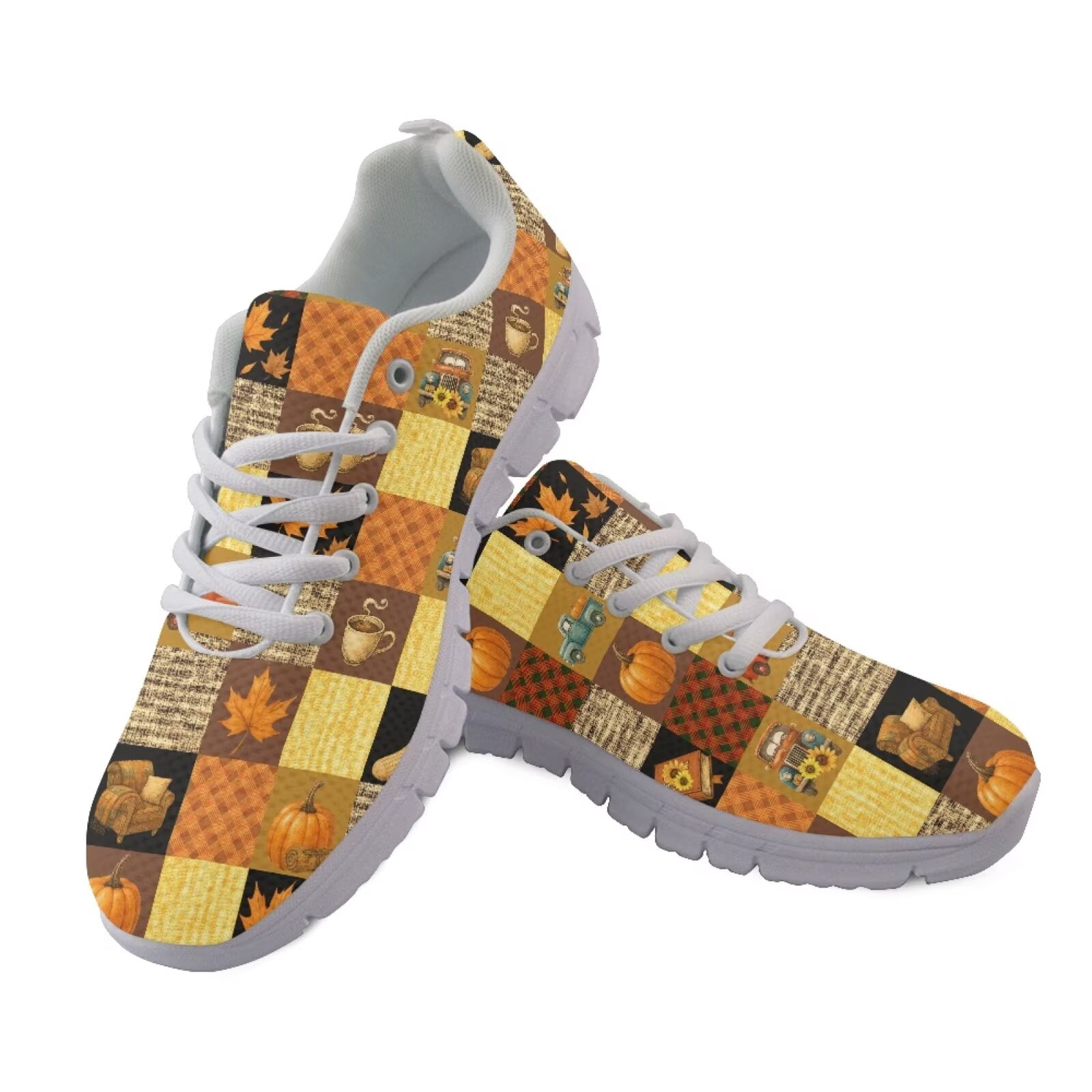 chaqlin Thanksgiving Day Shoes for Women Size 12 Breathable Mesh ...