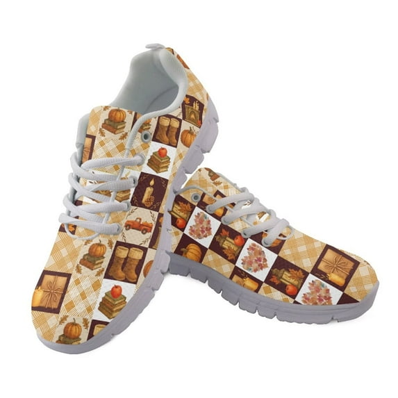 chaqlin Thanksgiving Day Sneakers for Women Size 8 Comfortable Mesh ...