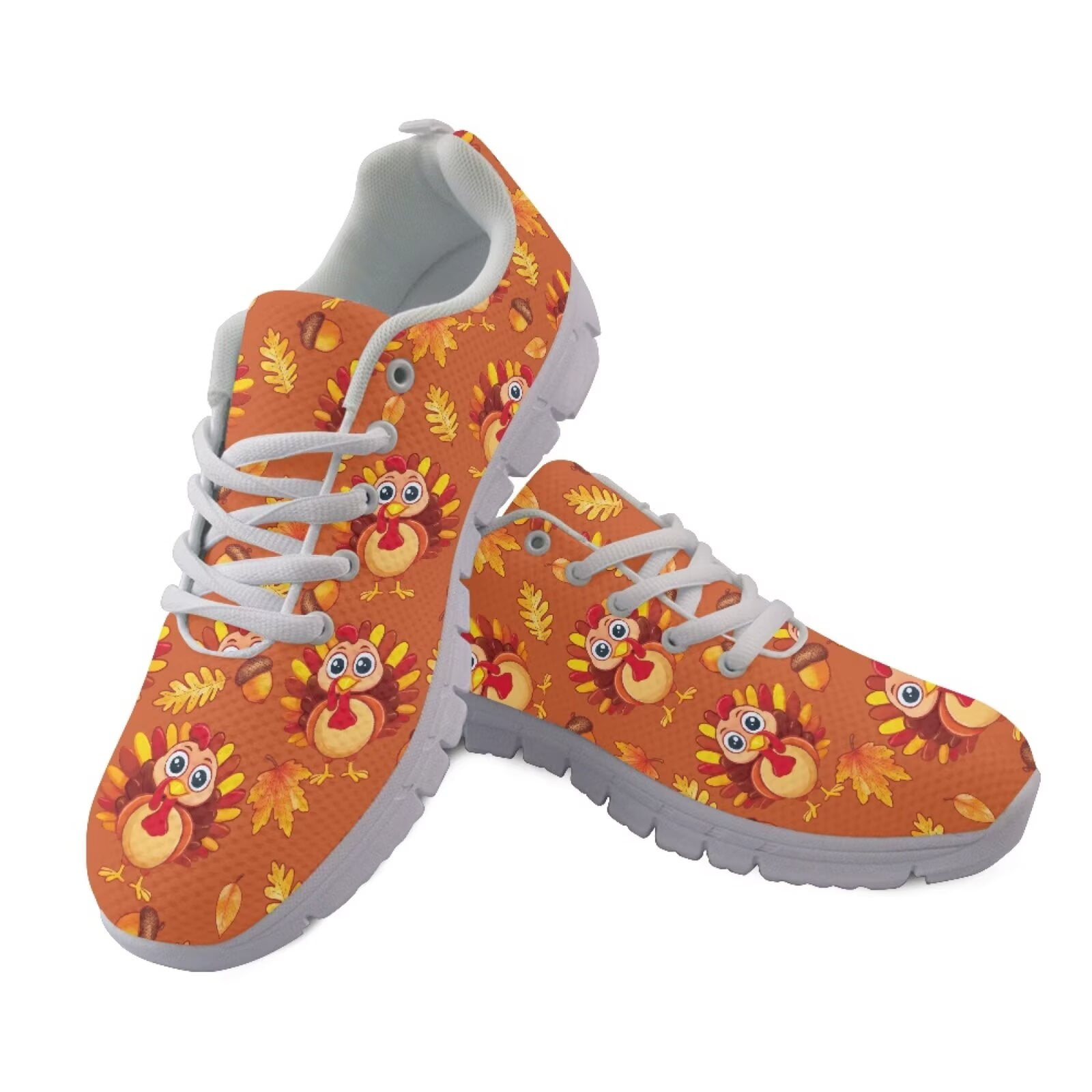 chaqlin Thanksgiving Turkey Running Shoes for Women Size 7 Breathable ...