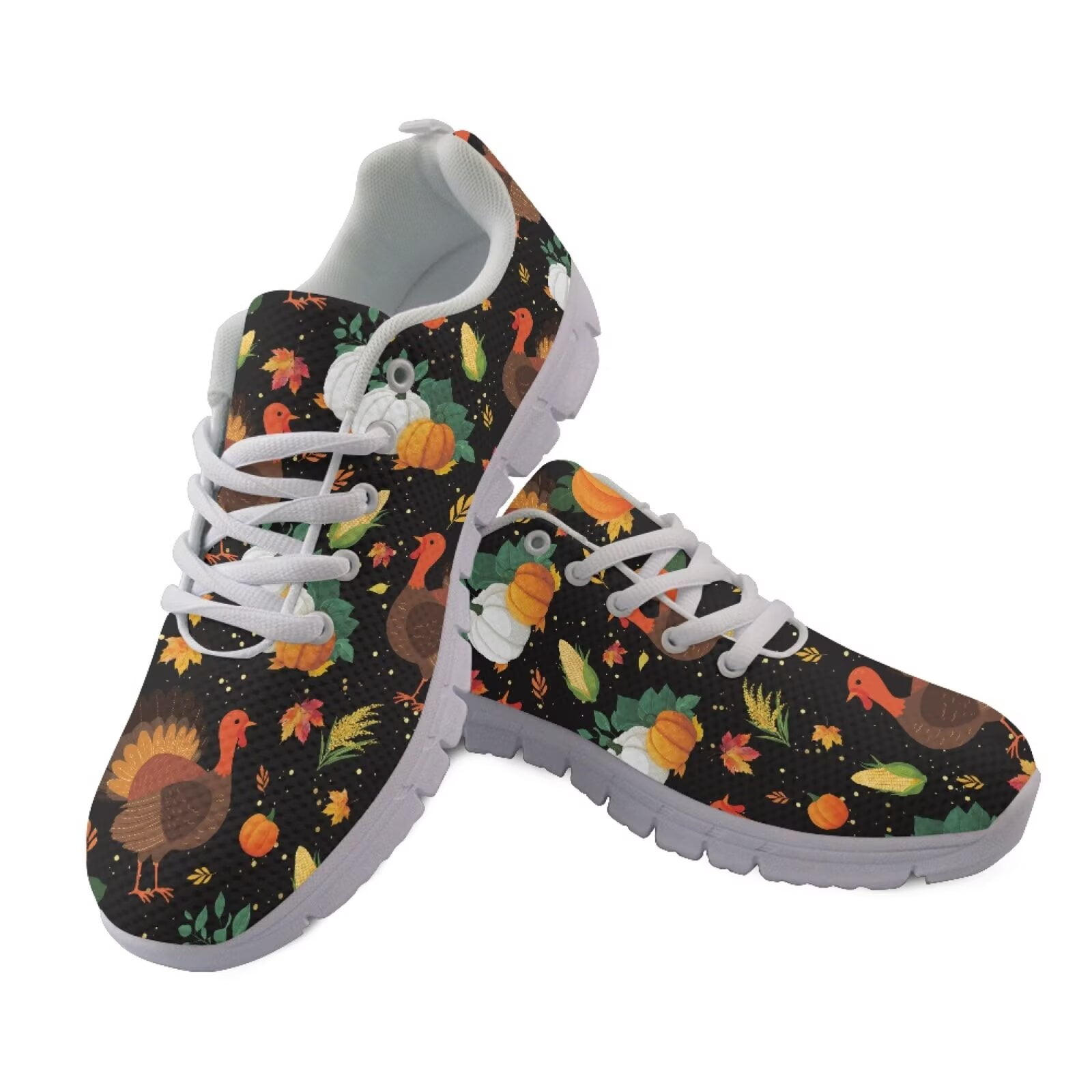 chaqlin Thanksgiving Turkey Shoes for Women Size 11 Lace Up Walking ...