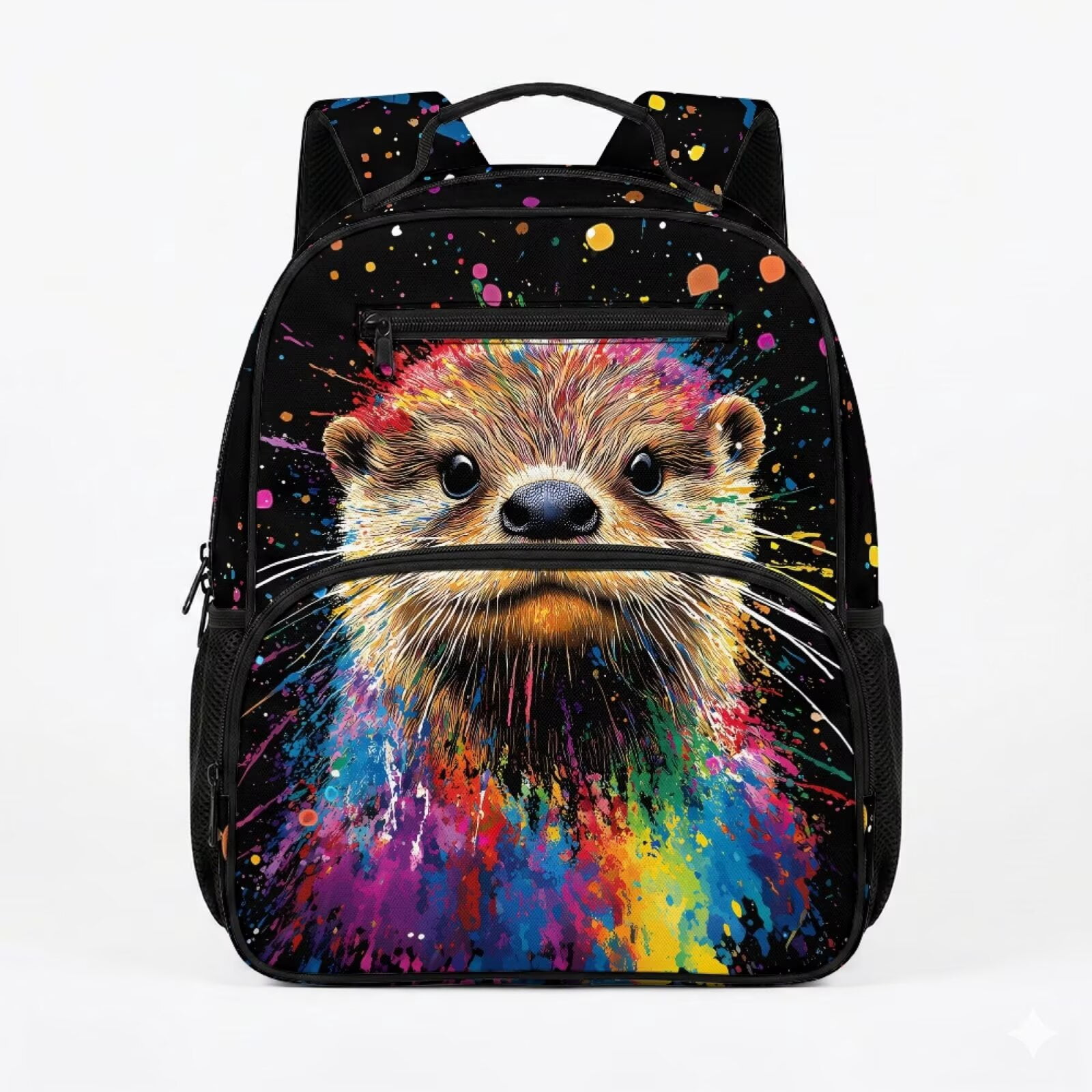 chaqlin Toddler Backpack for Girls Boys 3-5 Otter Colorful Splash ...