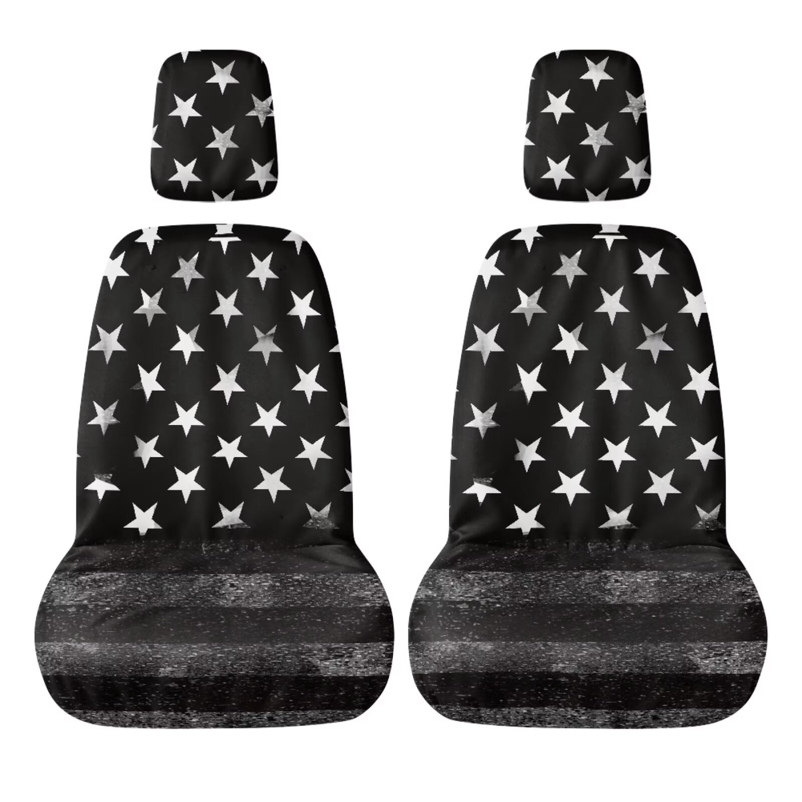 chaqlin White Stars Women's Bucket Seat Covers for UTV Scratch-Proof 4 ...