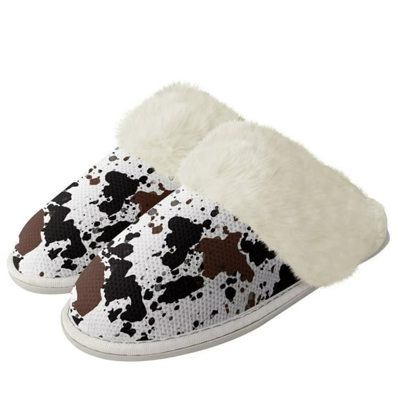 chaqlin- Womens Cozy Leopard Print Slippers for Women Indoor and ...