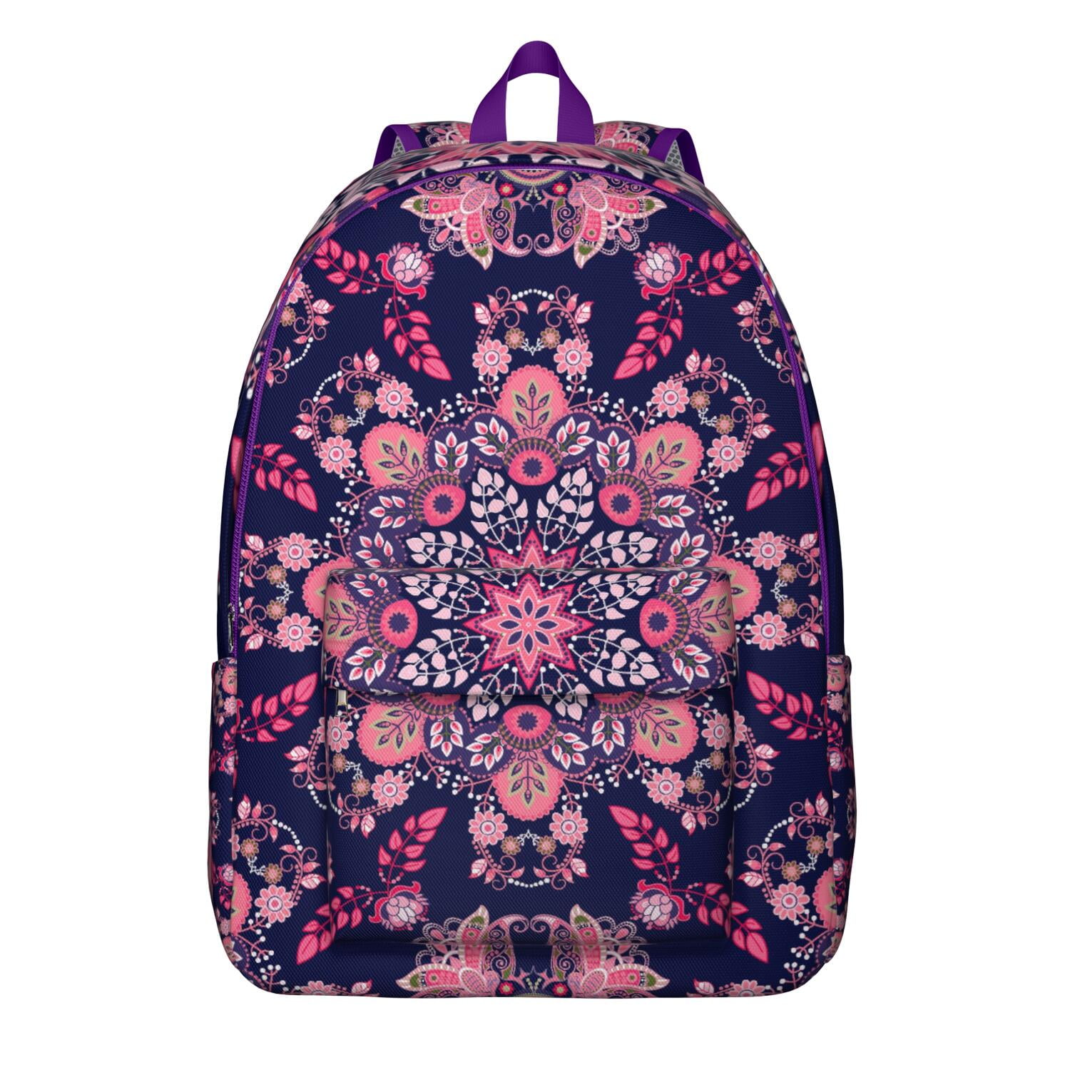 charming boho paisley backpack for school and outings, features a snug ...