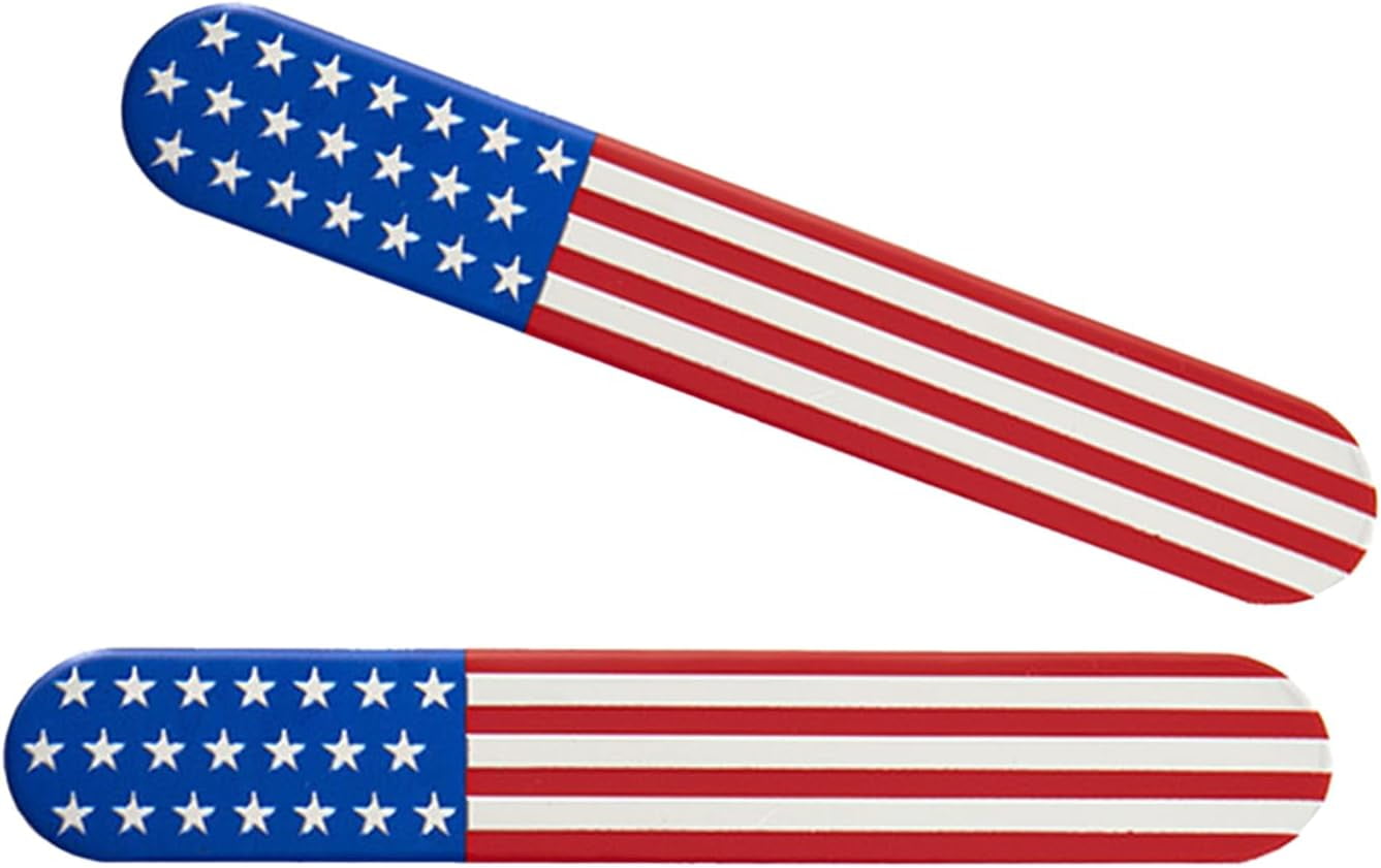 chasenew 2PCS Metal American Flag Car Emblem, 6" x 1" USA American Flag ...