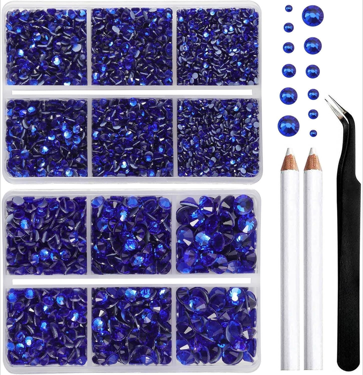 chasenew Hotfix Rhinestones, 6080PCS AB Rhinestones for Clothes Crafts ...