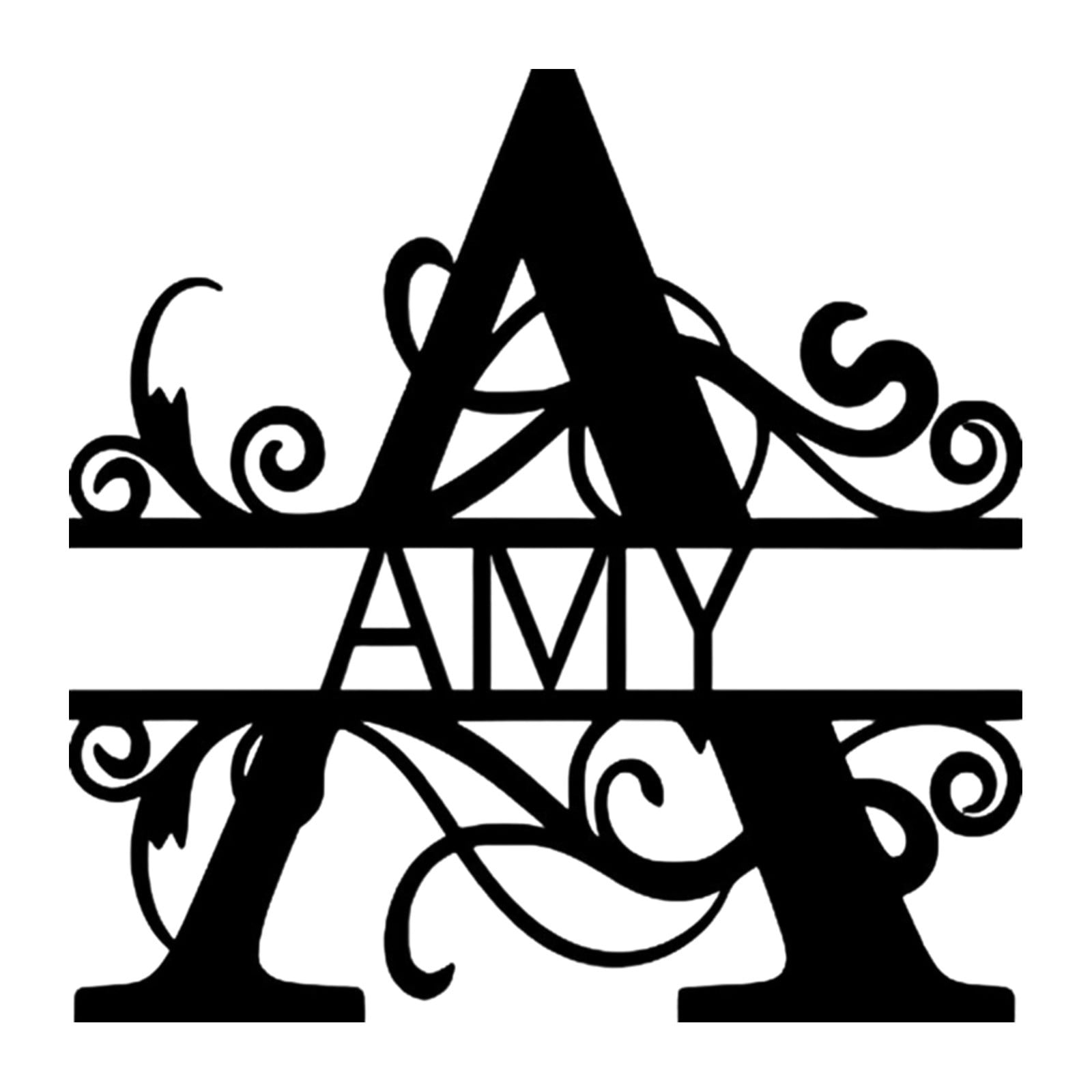 chaungfeng Custom Metal Name Sign | 21 Letter Wall Decor | Personalized ...