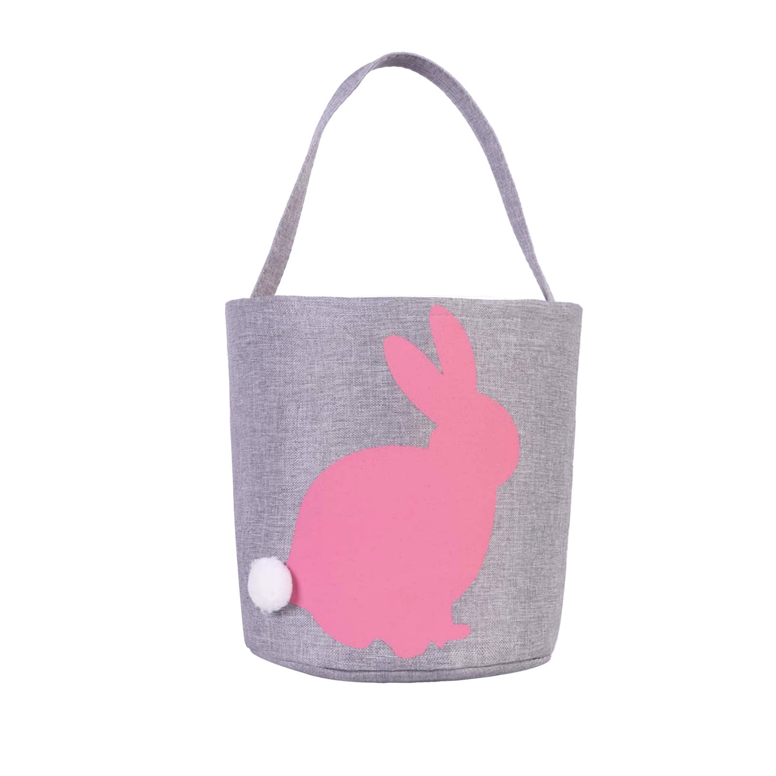 chaungfeng Easter Bunny Basket Bags, Rabbit Bucket Tote for Easter Egg ...