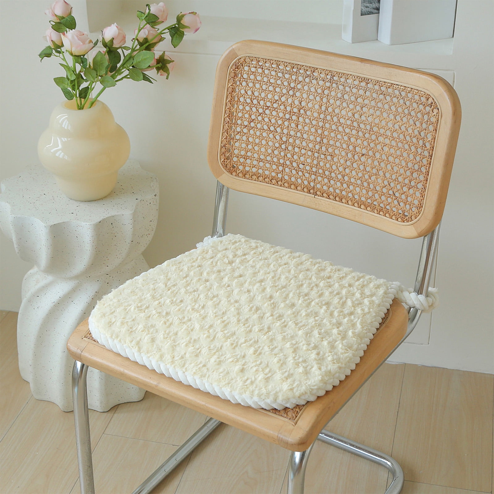 chaungfeng Soft Plush Chair Pads, Winter Indoor Chair Cushion Nonslip ...