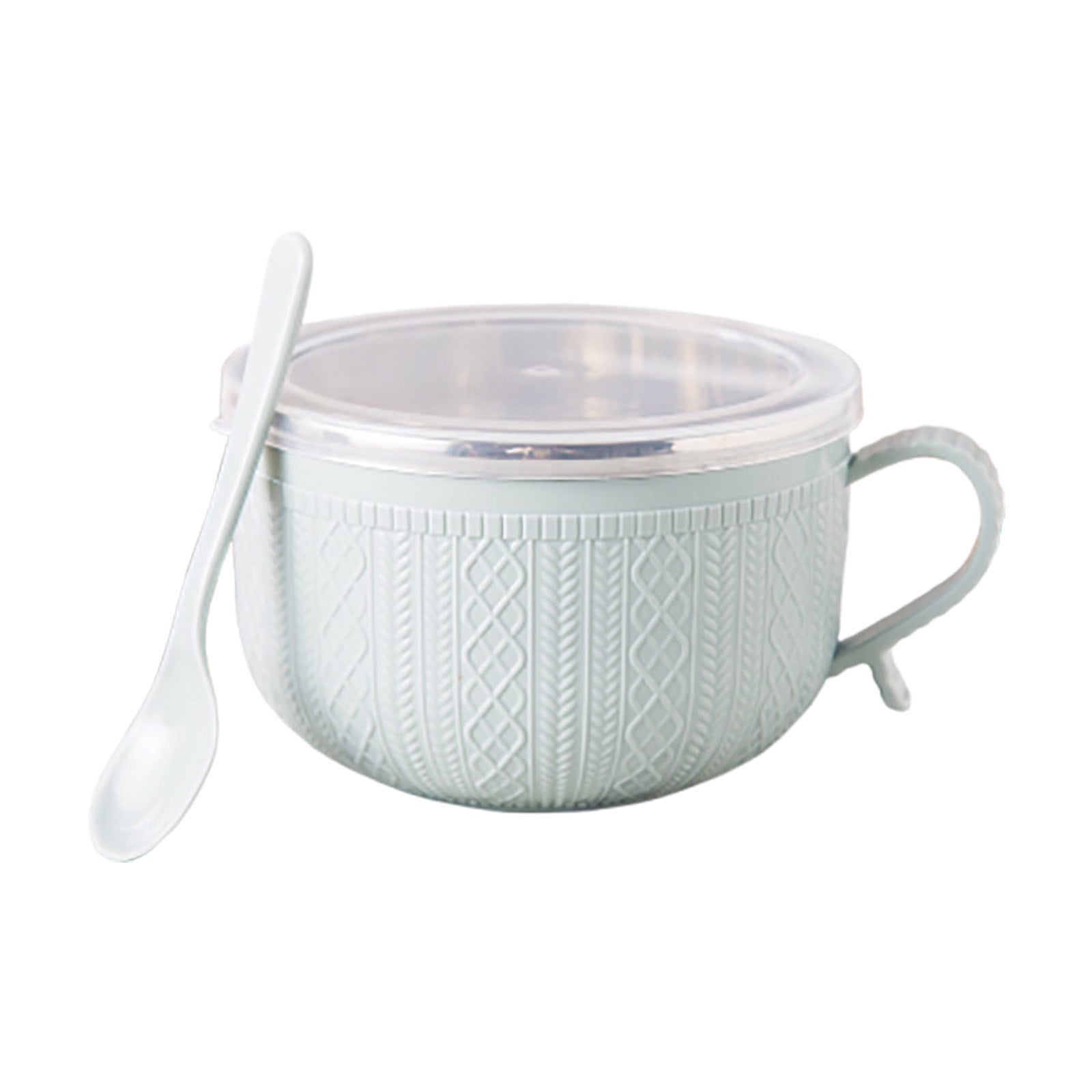 chaungfeng Stainless Steel Noodle Bowl with Lid and Handle, Noodle Bowl ...