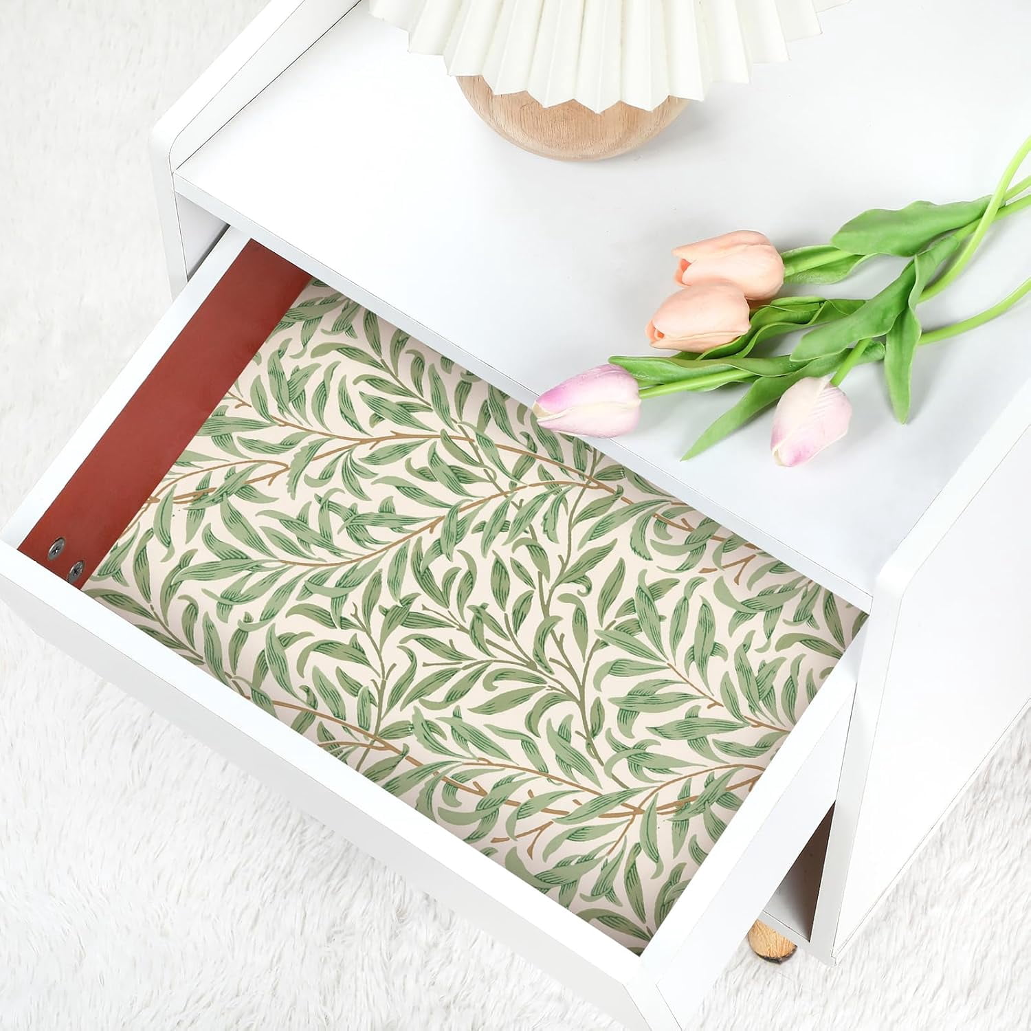 chdqwer 30 Sheets Floral Scented Drawer Liners 14 x 19.5 Inch Dresser ...
