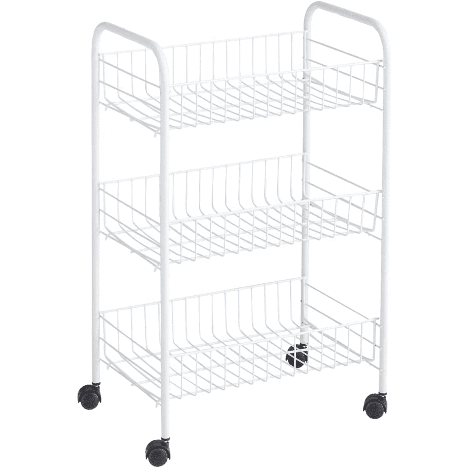chdqwer 4-Tier Wire Shoe Rack White Simple Assemble Storage Shelf for ...