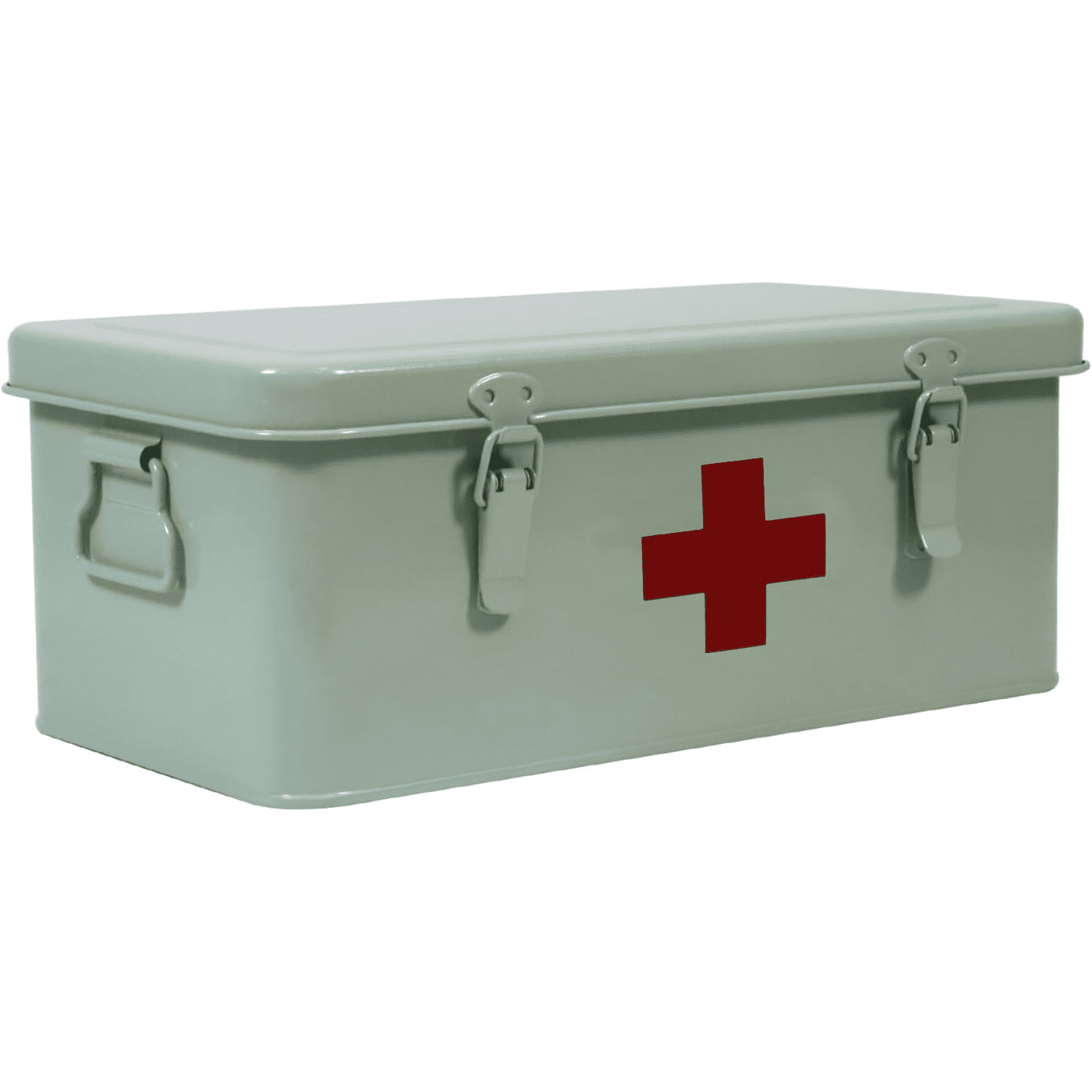 chdqwer First Aid Medicine First Aid Kit Supplies Bin Metal Medicine ...