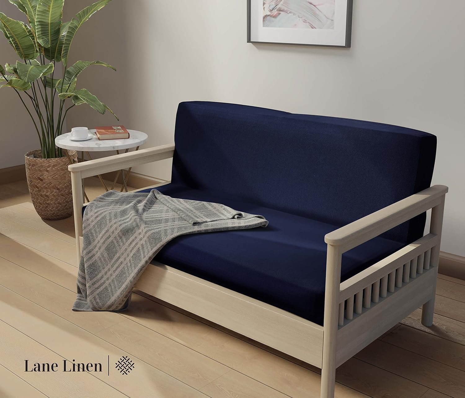 chdqwer Futon Covers - Full Size 100% Cotton Slipcovers Armless Sofa ...