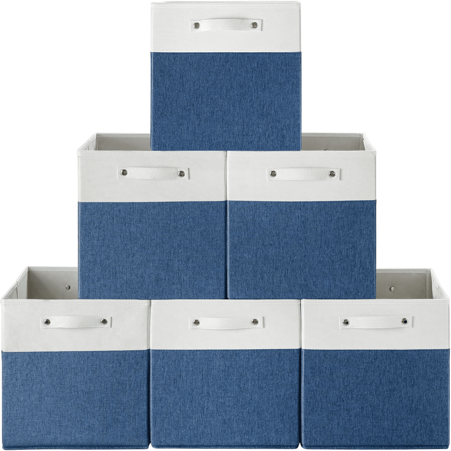 chdqwer KFHDMCV KFHDMCV 13 x 13 Inch Fabric Storage Cube Bins 4 Pack ...