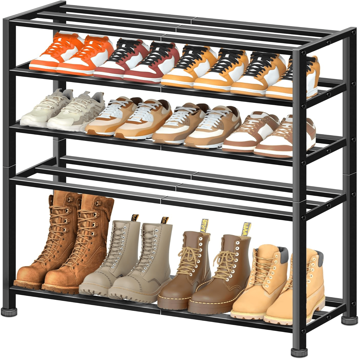 chdqwer KFHDMCV KFHDMCV 5-Tier Heavy Duty Shoe Rack for Garage Entryway ...
