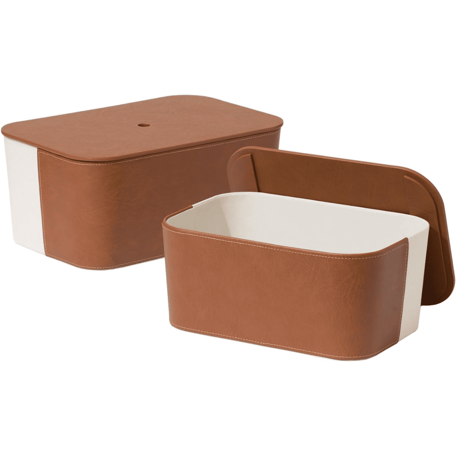 chdqwer KFHDMCV Storage Baskets with Lids Stackable Storage Boxes ...