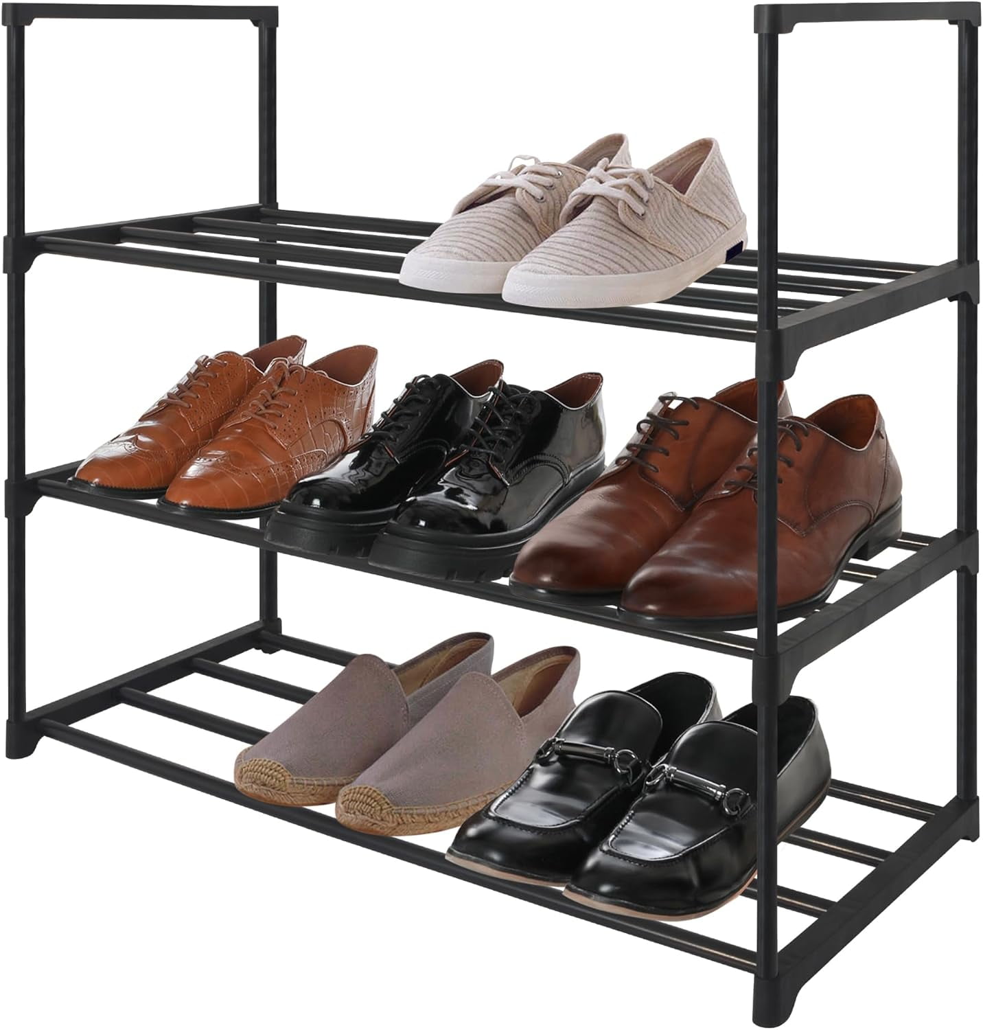 chdqwer Shoe Organizer - 2 Tier Shoe Rack Storage Shelf with Sturdy ...