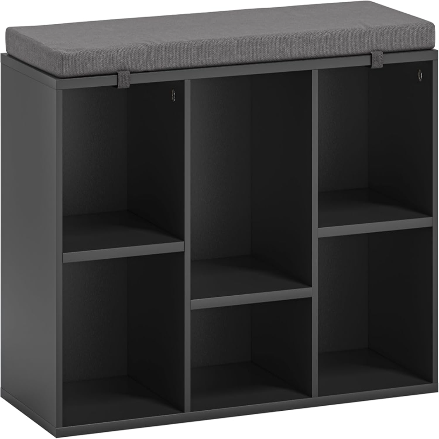 chdqwer Shoe Storage Bench 6 Cubbies Entryway Shoe Storage Rack Bench ...