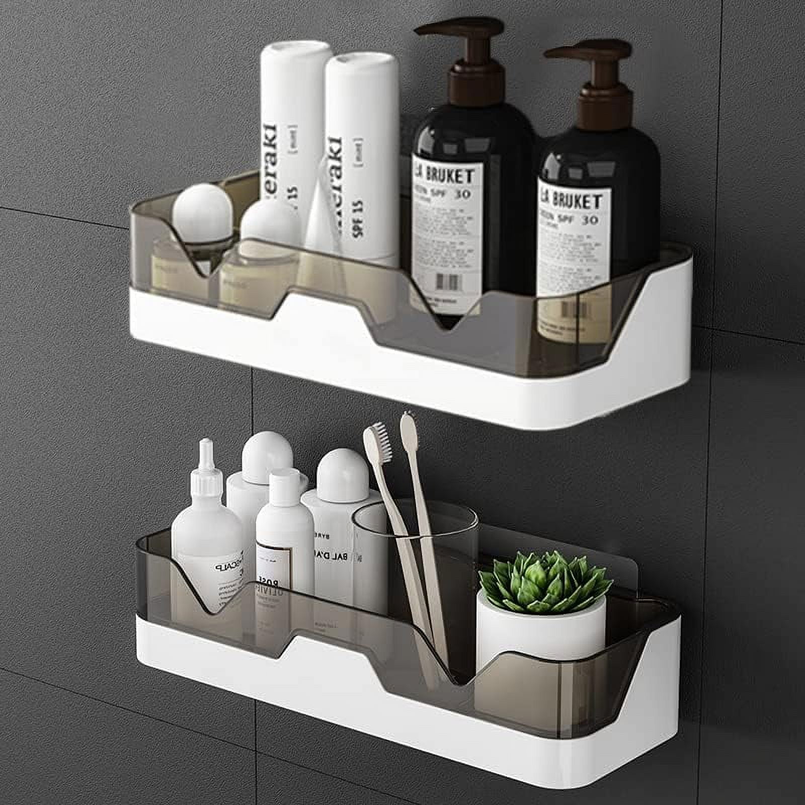 chdqwer Shower Caddy Adhesive Shower Shelf for Bathroom 2 Pack Premium ...
