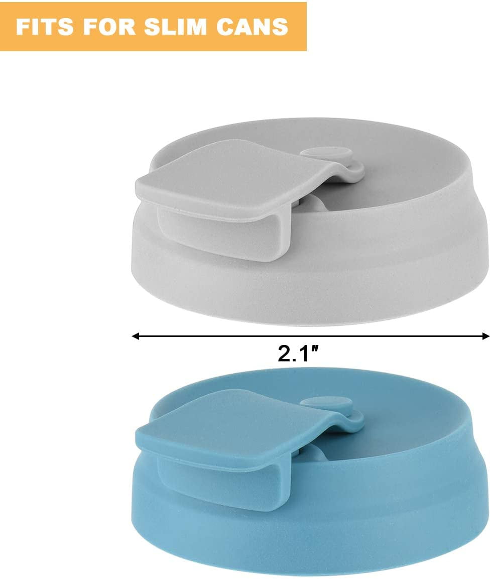 chdqwer Silicone Slim Can Lids Beverage Can Lid Cover Protector for ...