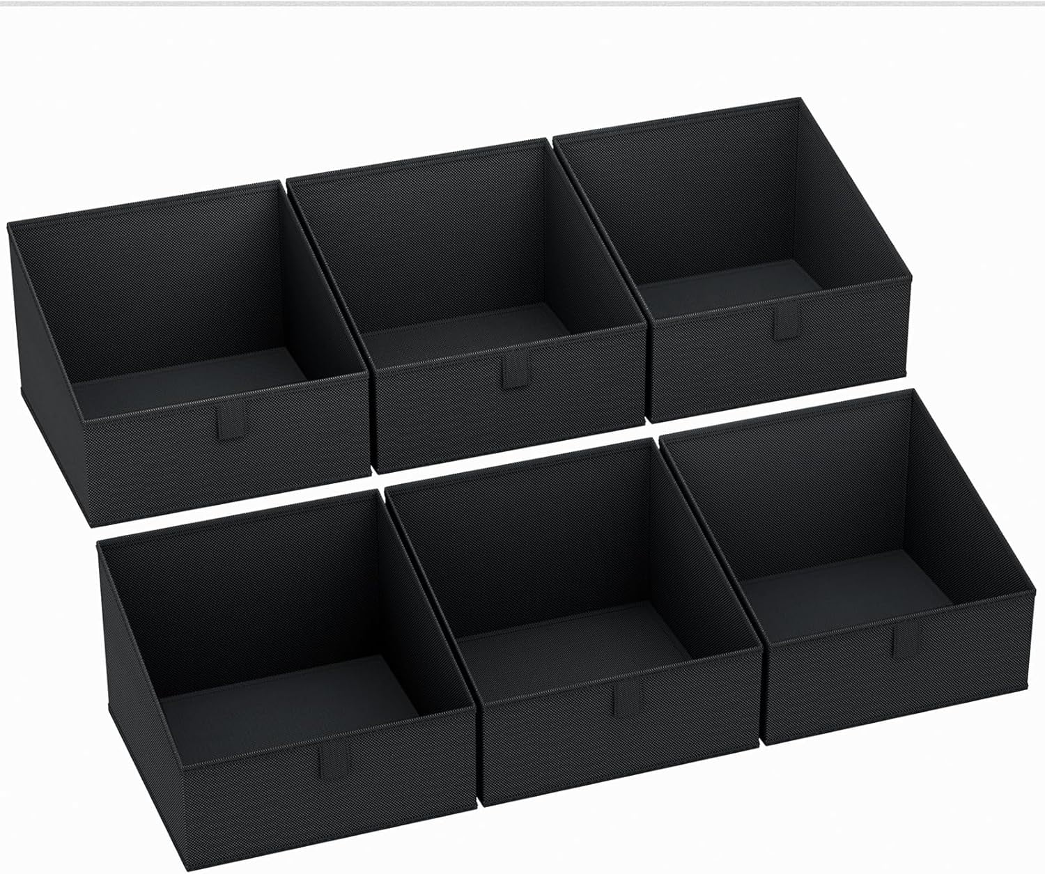 chdqwer Trapezoid Storage Bins for closet shelves Closet Organzier Bins ...