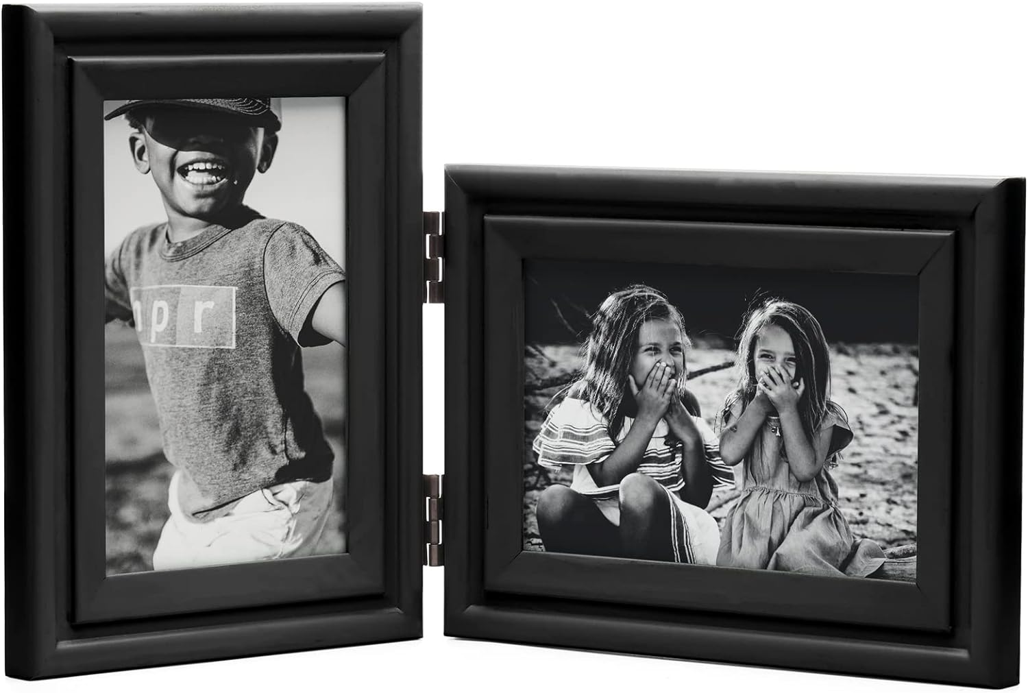 chdqwer Vertical & Horizontal 5X7 Picture Frames Double Hinged Wood ...