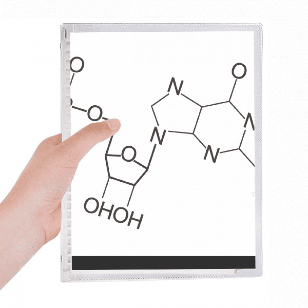 checal molecular structure illustration notebook loose diary refillable ...