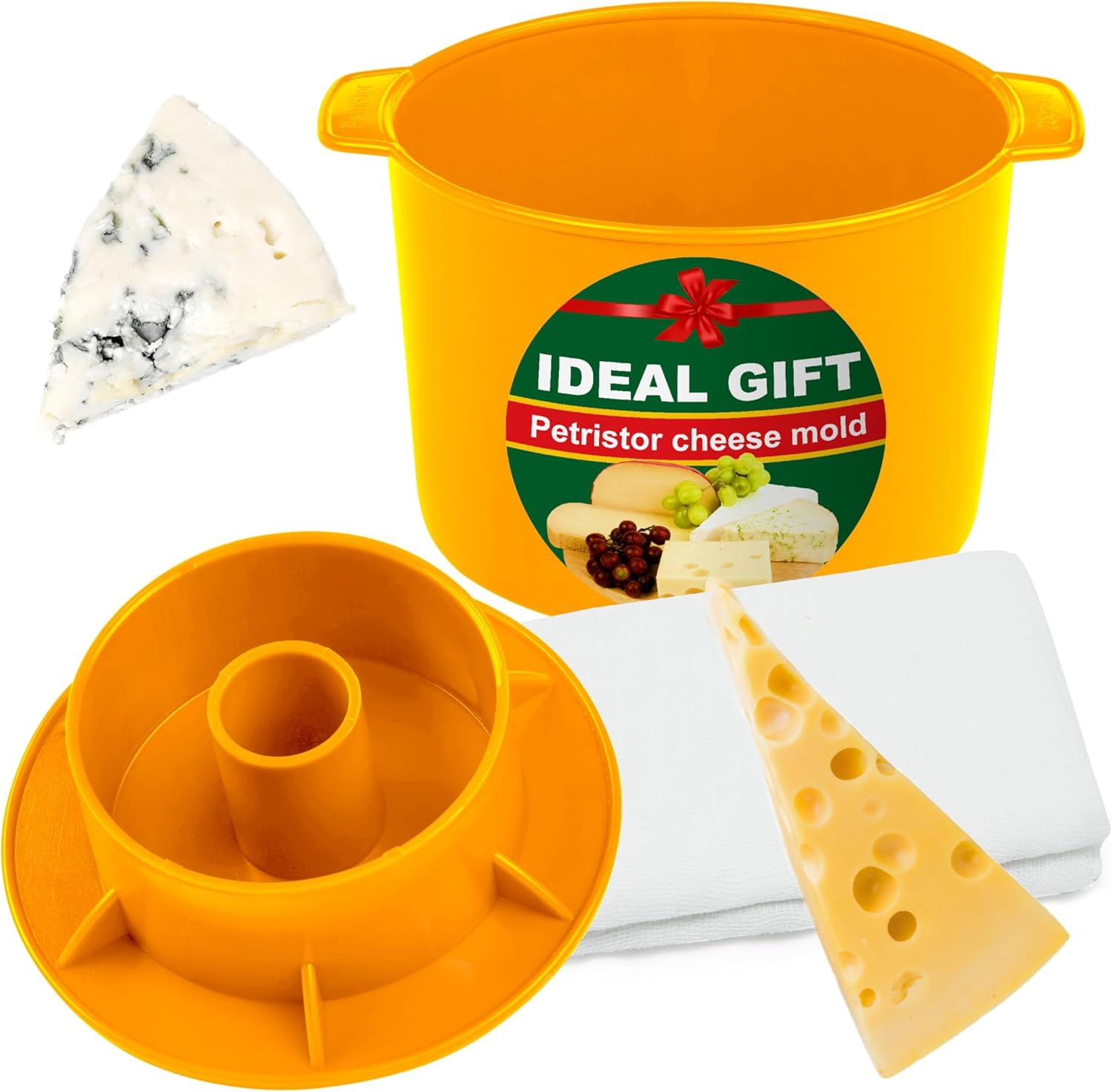 cheese mold for cheese making cheese with follower 1/2 gal yello and ...