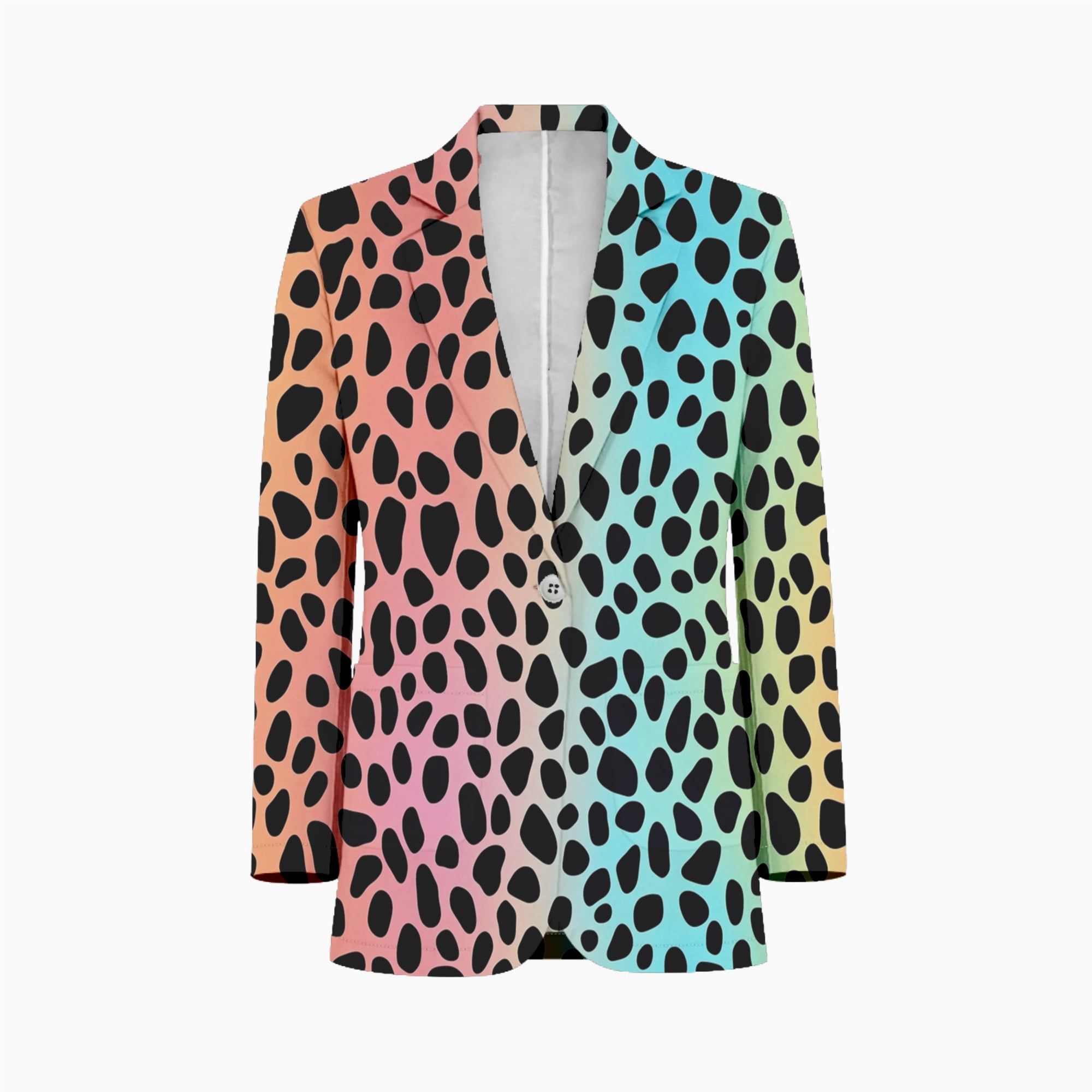 cheetah pattern Customized Men's Suits full man Shawl Collar Gentleman ...