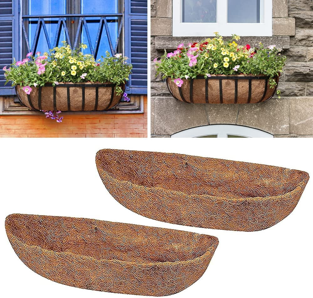 chengchuang 2pcs *24"、30"、36"、48" Coco Liner Trough,Trough Coco Fiber ...