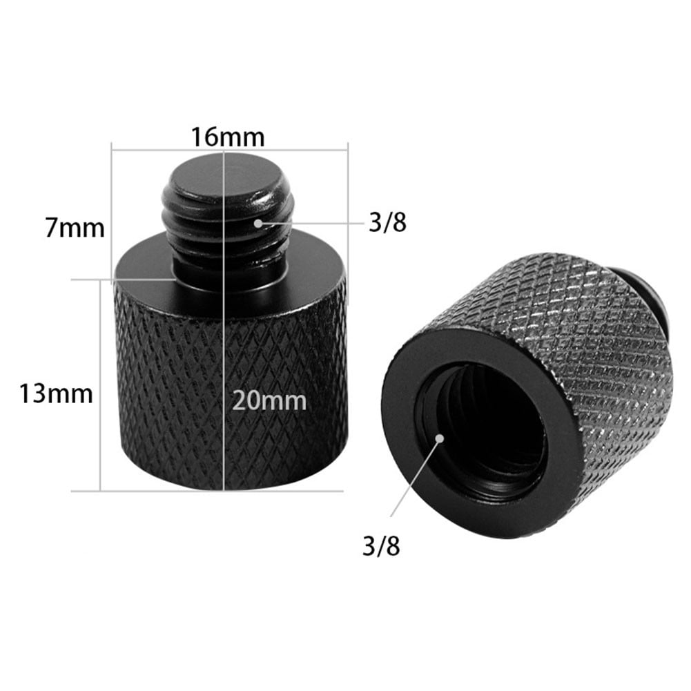 chengsi 1/4 3/8 to 5/8 Female Male Threaded Screw Mount Adapter for ...