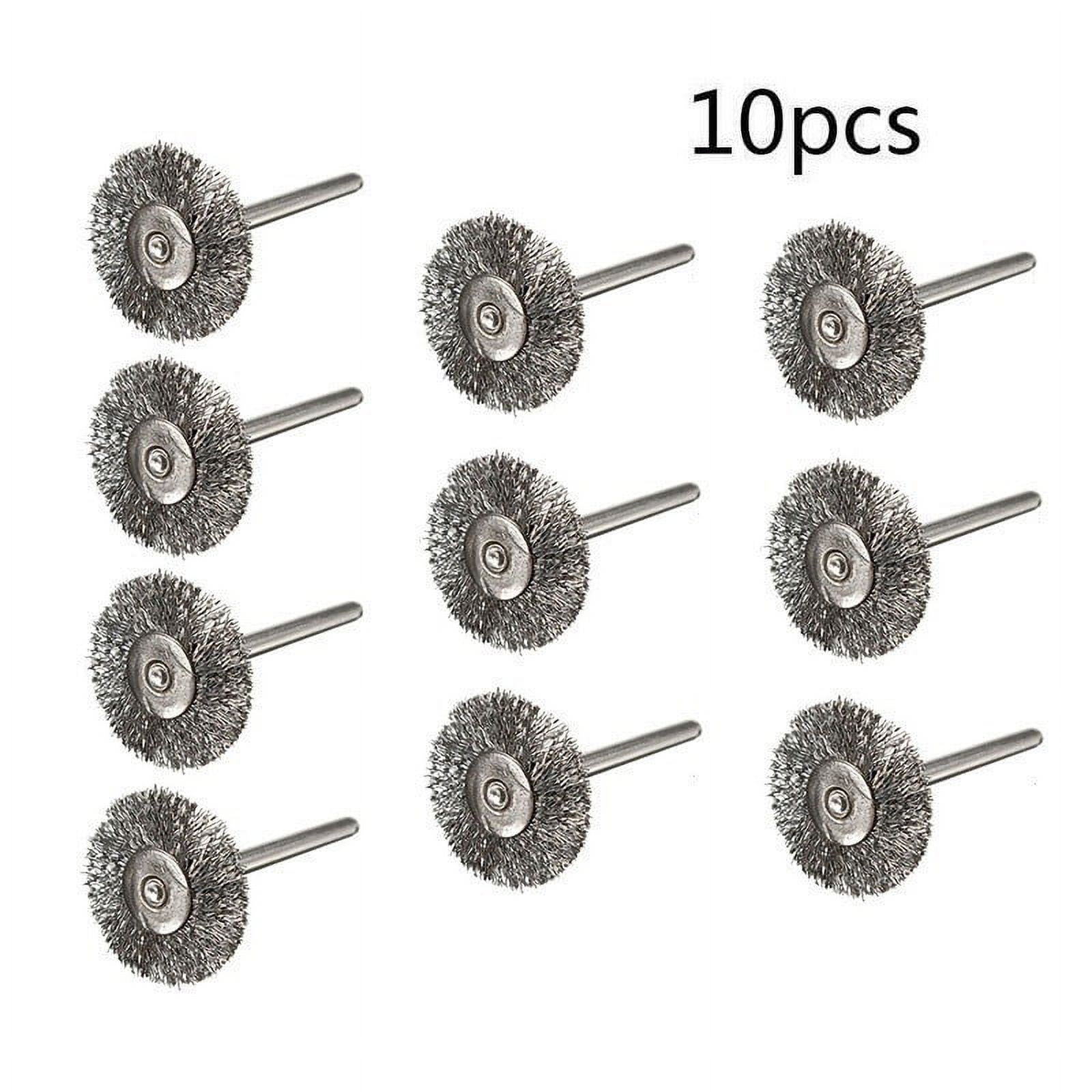chengsi 10 Pcs 22mm Polishing Tool Steel Wire Wheel Brush Set For Metal ...
