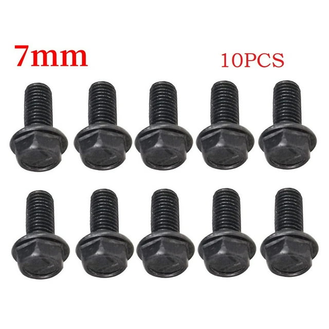 chengsi 10 Pcs M8/M7/M6 Screws Left Hand Thread Hex Flange Nails Carbon Steel For Cutting ...