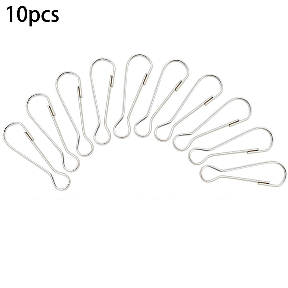 chengsi 10 Pieces Flag Pole Clip Stainless Steel Flagpole Attachment ...