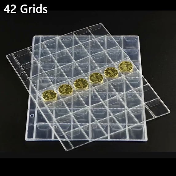chengsi 10Pcs Collection Money Album Case Classic Coin Holder Sheet ...