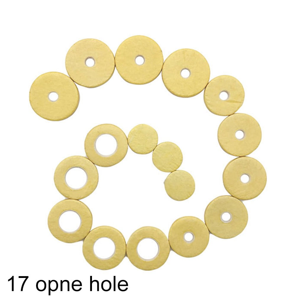 chengsi 16/17 Hole CKey Open Hole Flute Button Sound Hole Flute Pads ...